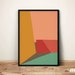 SET OF 3 Abstract Structure Wall Art Minimalist Illustration Posters ...