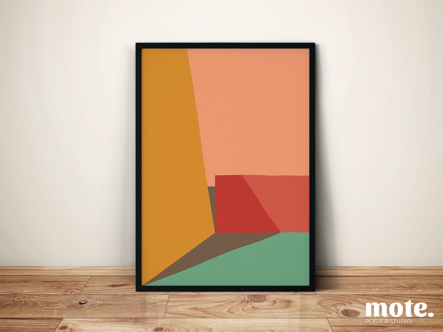 SET OF 3 Abstract Structure Wall Art Minimalist Illustration Posters ...