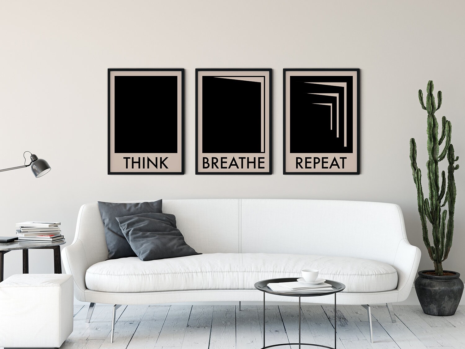 Limited Edition THINK Typography Poster Inspirational - Etsy