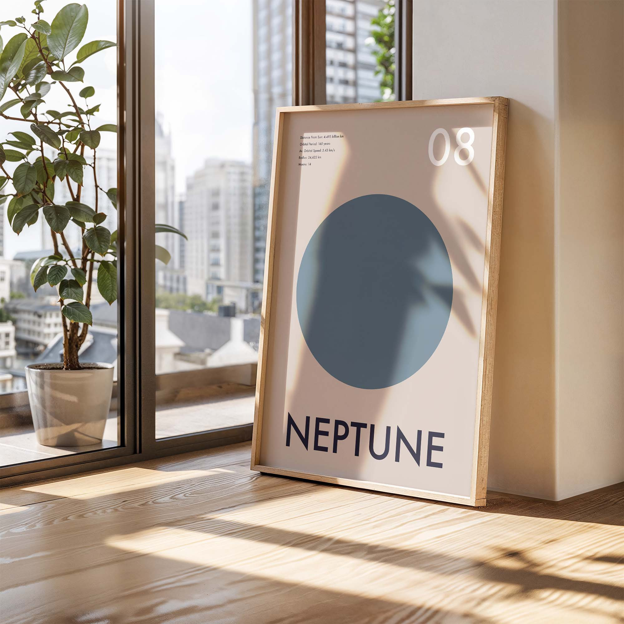 Neptune Print | Planets - Unique Minimalist Wall Art | High-quality ...