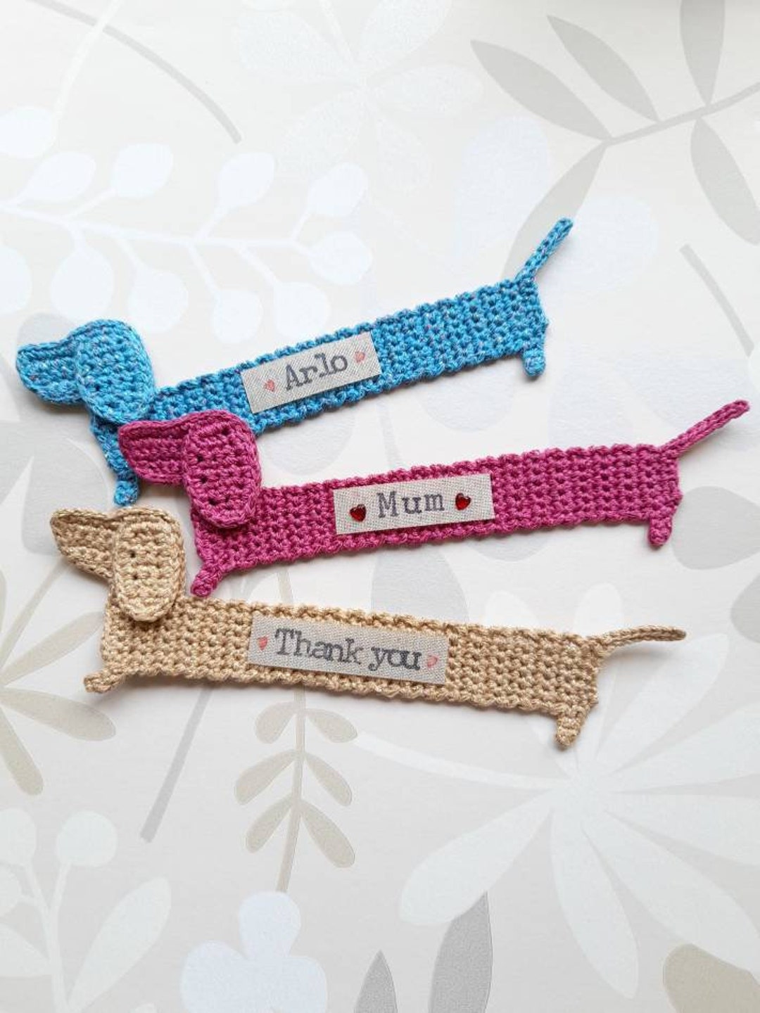 Personalised Dachshund Bookmark Sausage Dog Bookmark - Etsy UK
