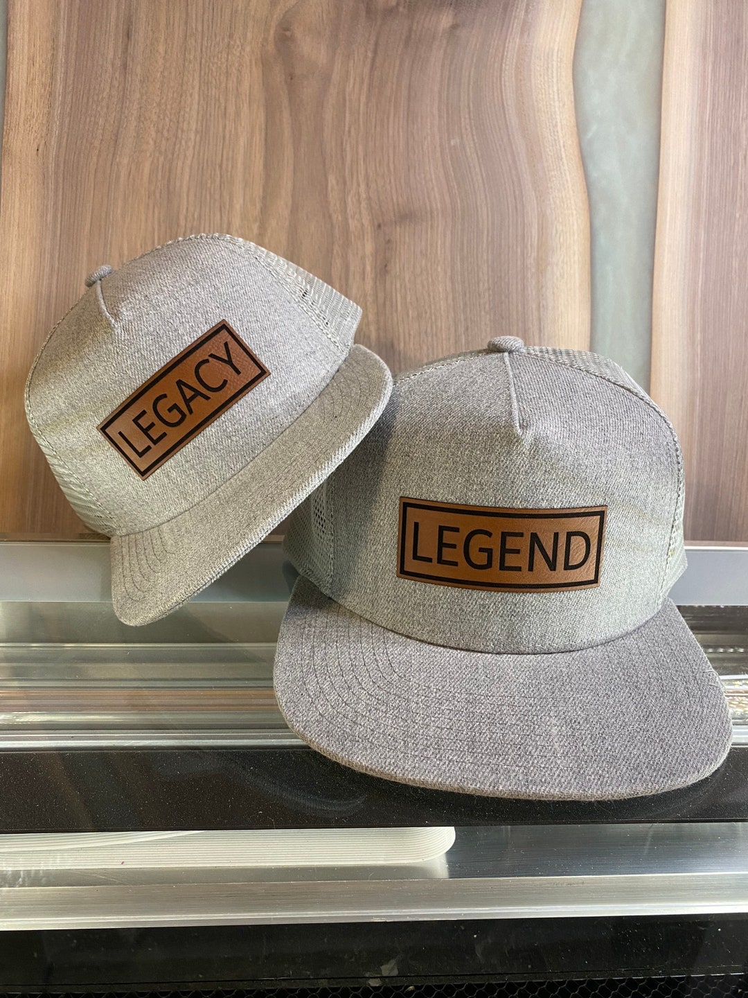 Ready to Ship - Leather Patch Hats - Legend - Legacy - Matching Hats ...