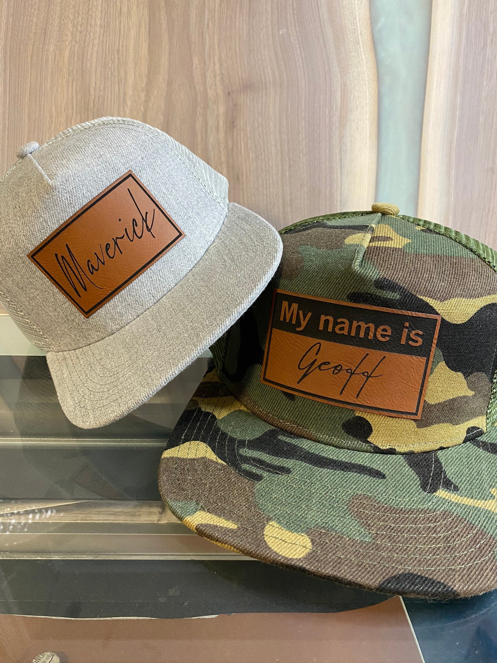 Custom Leather Patch Hat Custom Name Hat Toddler Youth - Etsy Canada