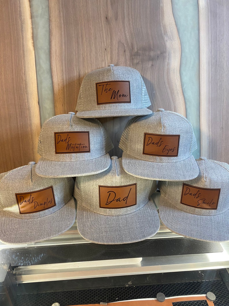 Custom Leather Patch Hat Custom Name Hat Toddler Youth - Etsy