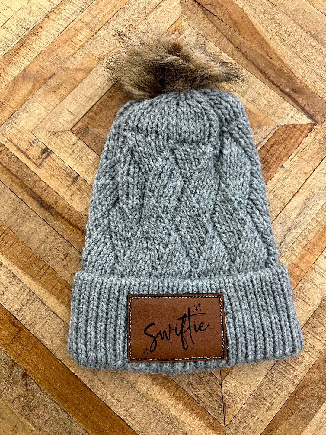 Custom Ladies Leather Patch Toque, Mama, Mommy, Nana, Grandma, Auntie ...