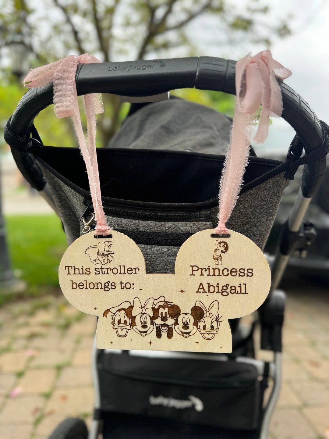 Mouse Trip Stroller Spotter, Custom Stroller Tag, Wheelchair Tag ...