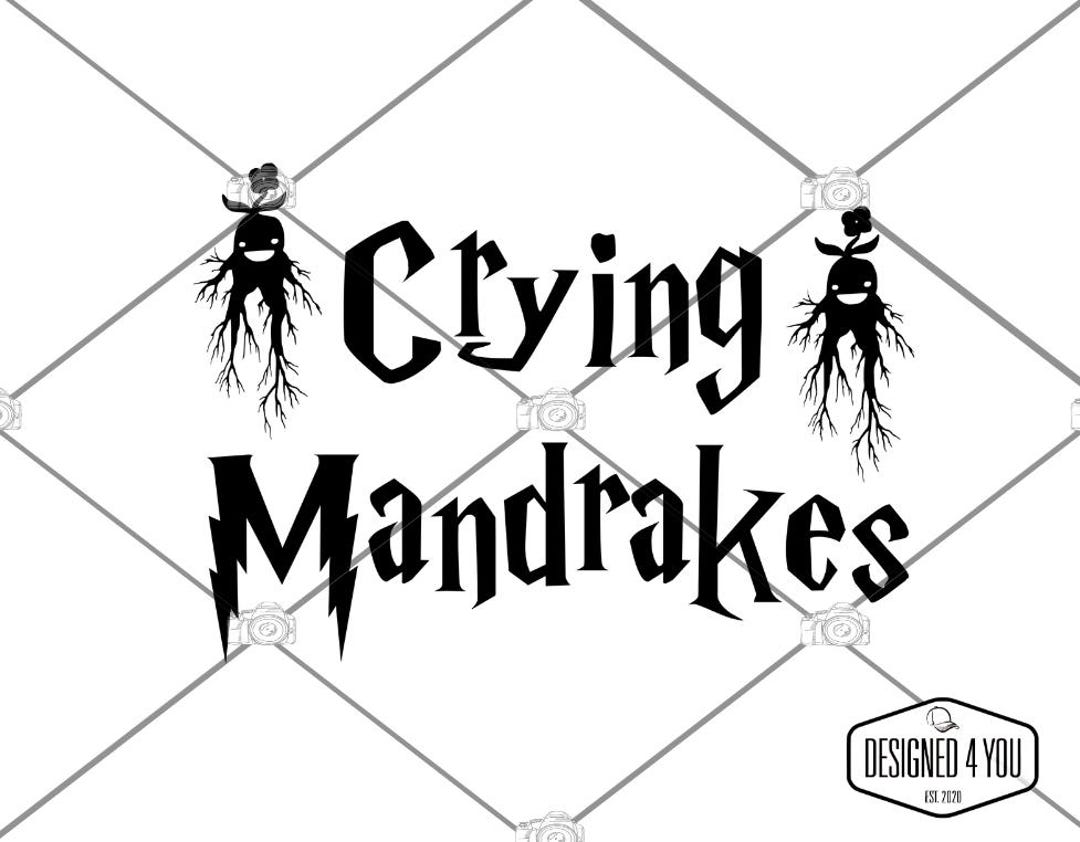 Crying Mandrakes SVG, PNG Cricut, Silhouette, Laser, Engrave - Etsy