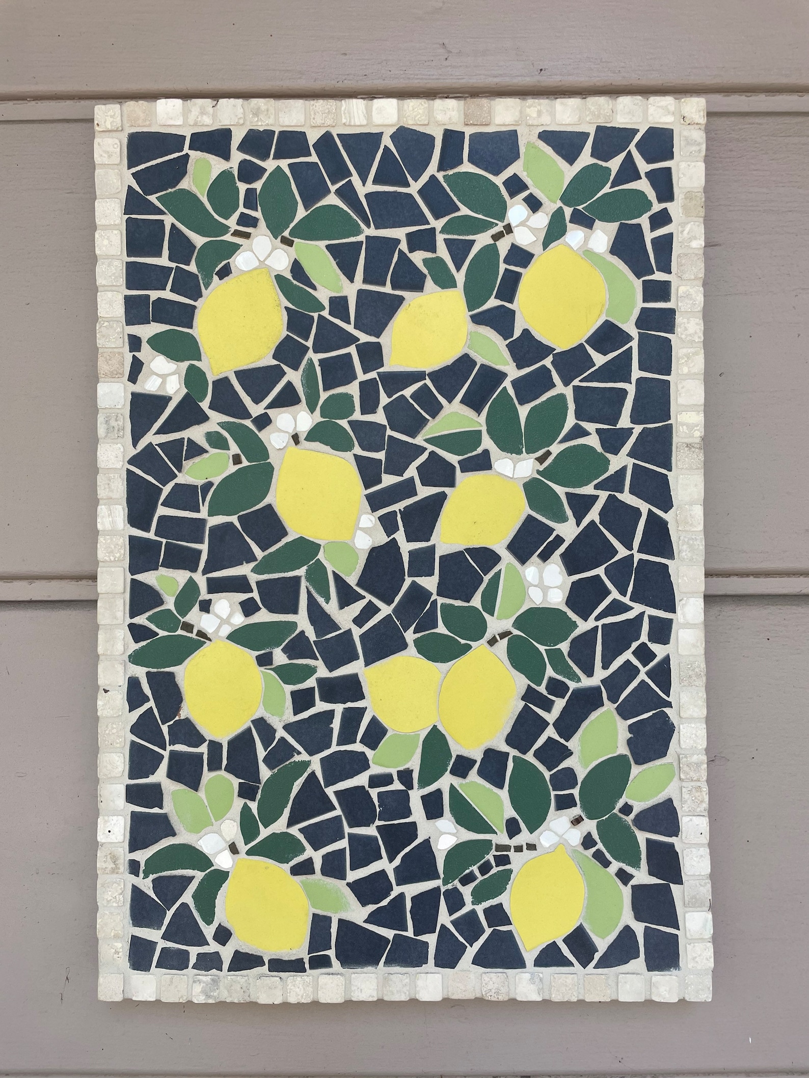 Lemon and Leaves Mosaic - Etsy