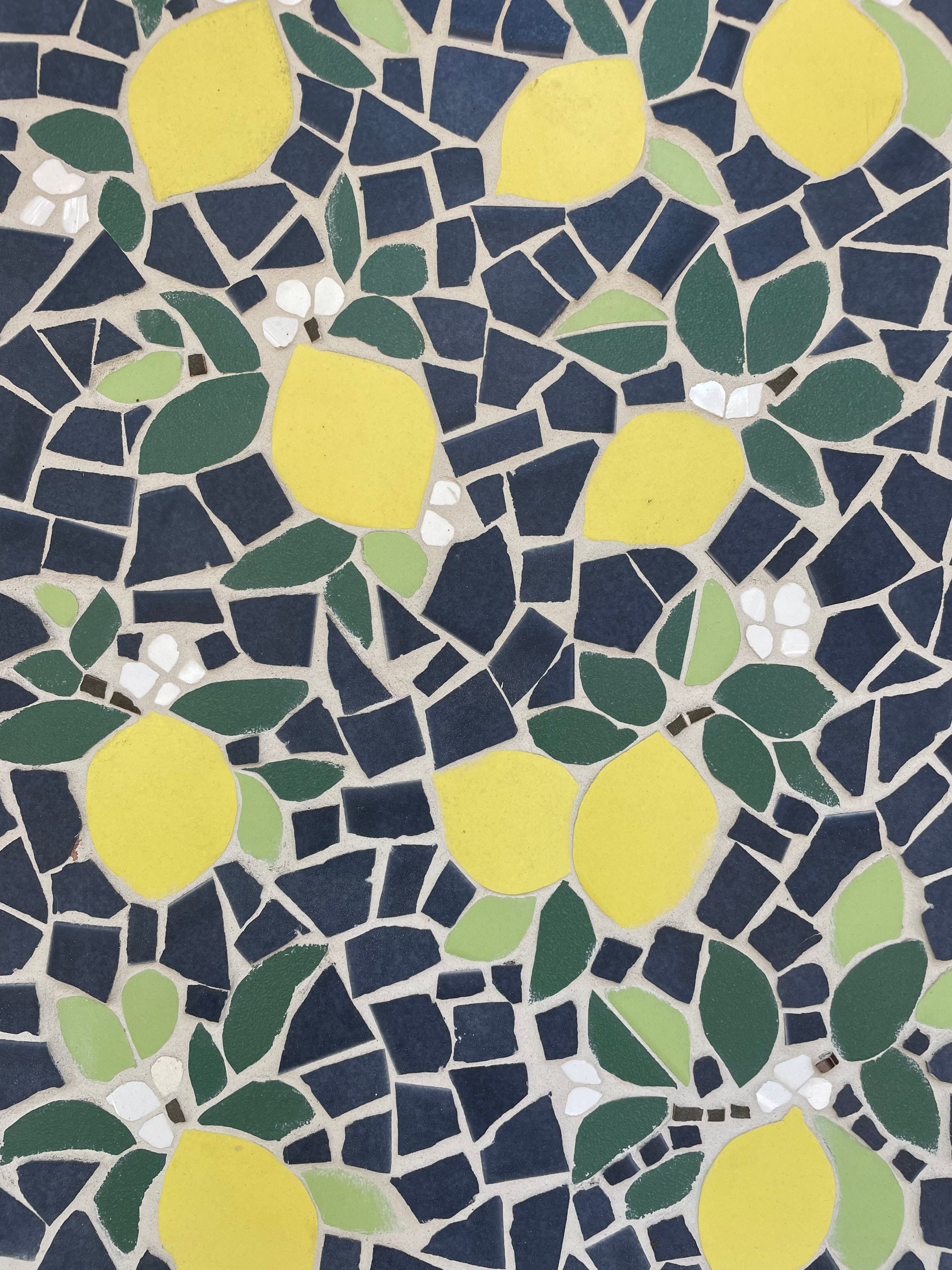 Lemon and Leaves Mosaic - Etsy