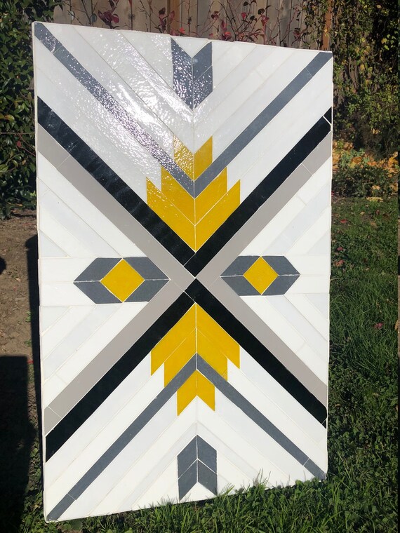 Geometric Wall Art in Glass | Etsy