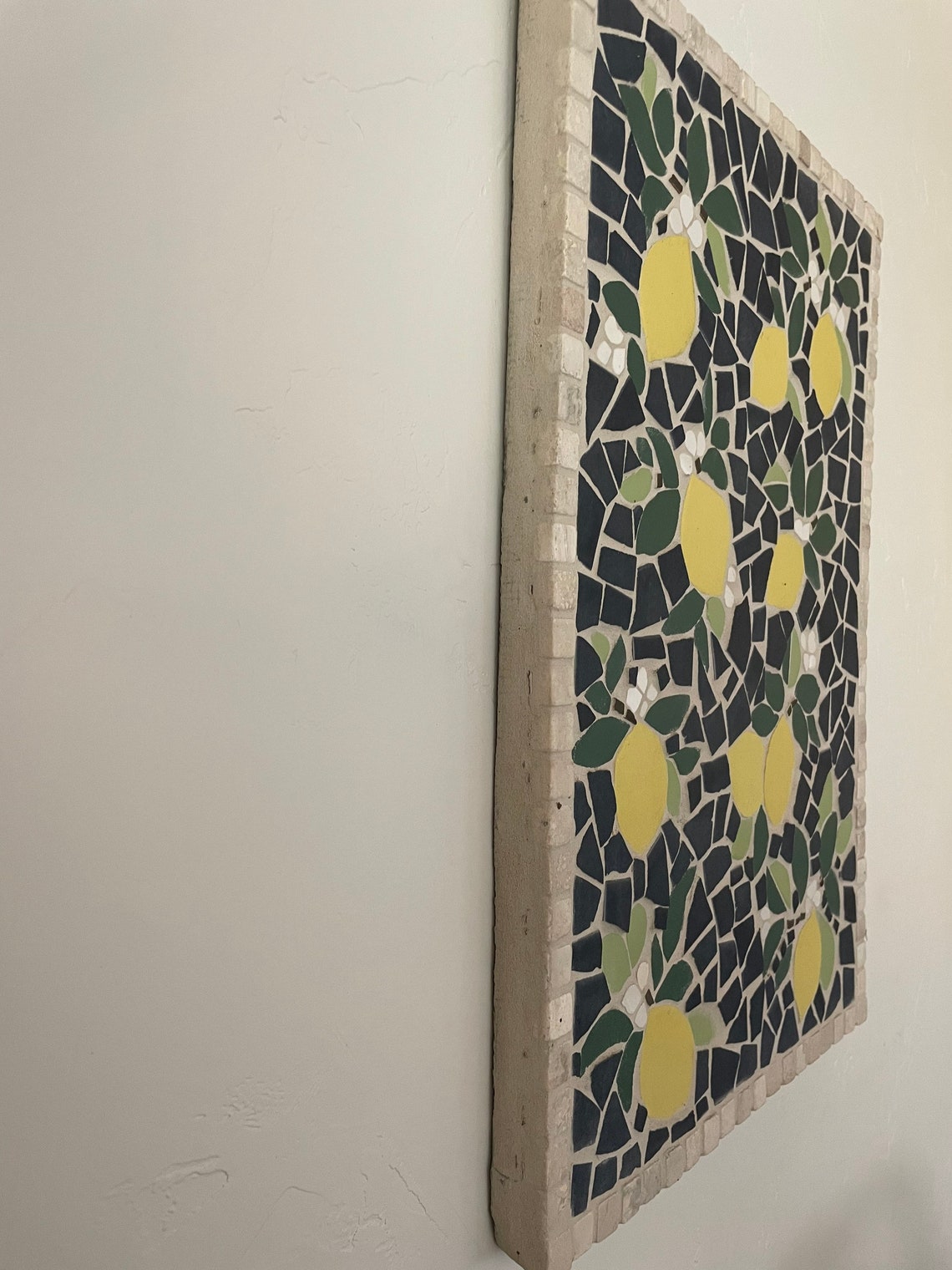 Lemon and Leaves Mosaic - Etsy
