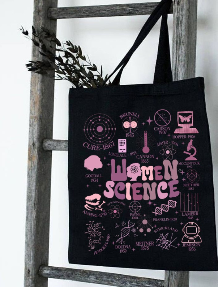 Retro Women in Science PNG, Gift for Science Teacher, Preppy Aesthetic ...