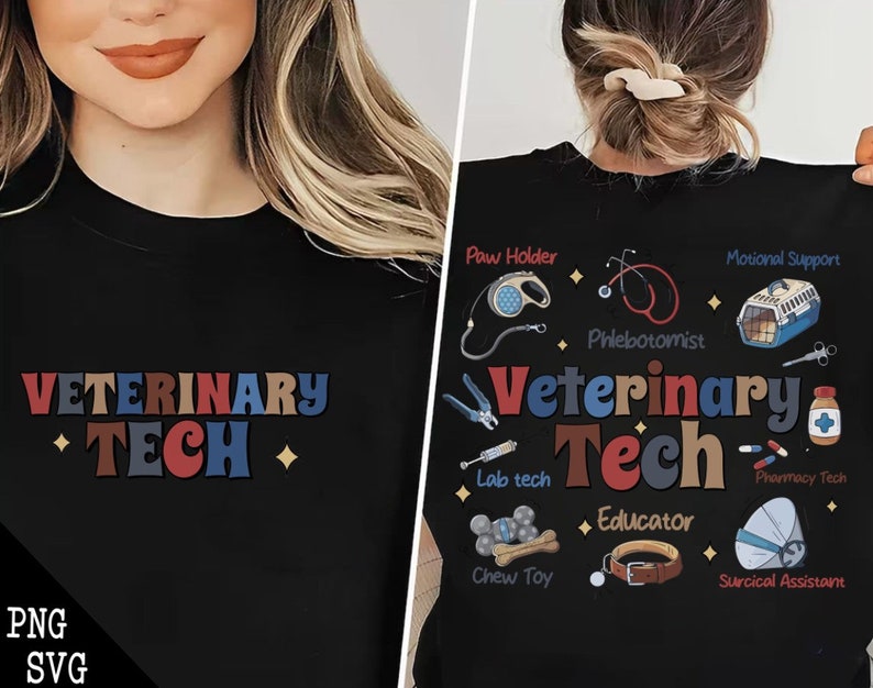 Custom Vet Tech PNG SVG, Vet School Gifts, Gift for Veterinarian ...