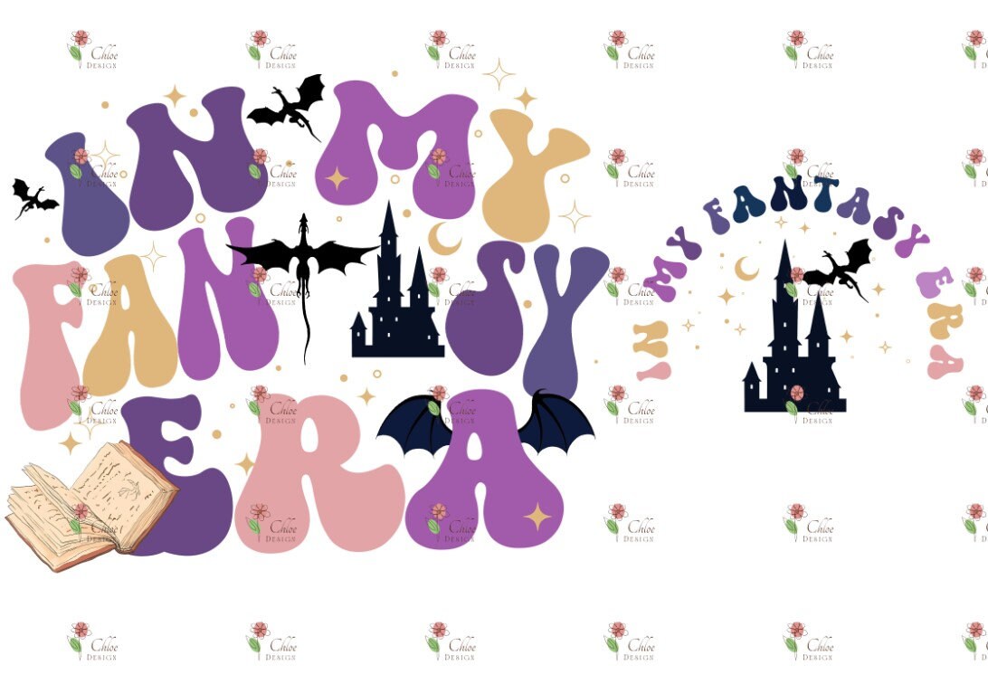 In My Fantasy Era PNG, SVG, Book Dragon Png, Fantasy Readers Book Club ...