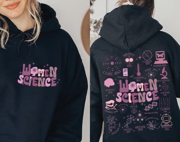 Retro Women in Science Shirt, Gift for Science Teacher, Preppy ...