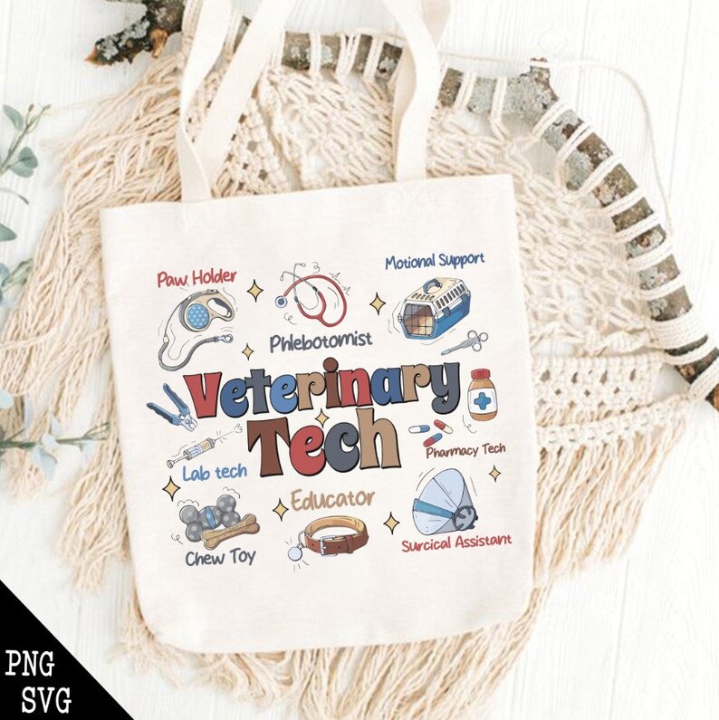 Custom Vet Tech PNG SVG, Vet School Gifts, Gift for Veterinarian ...