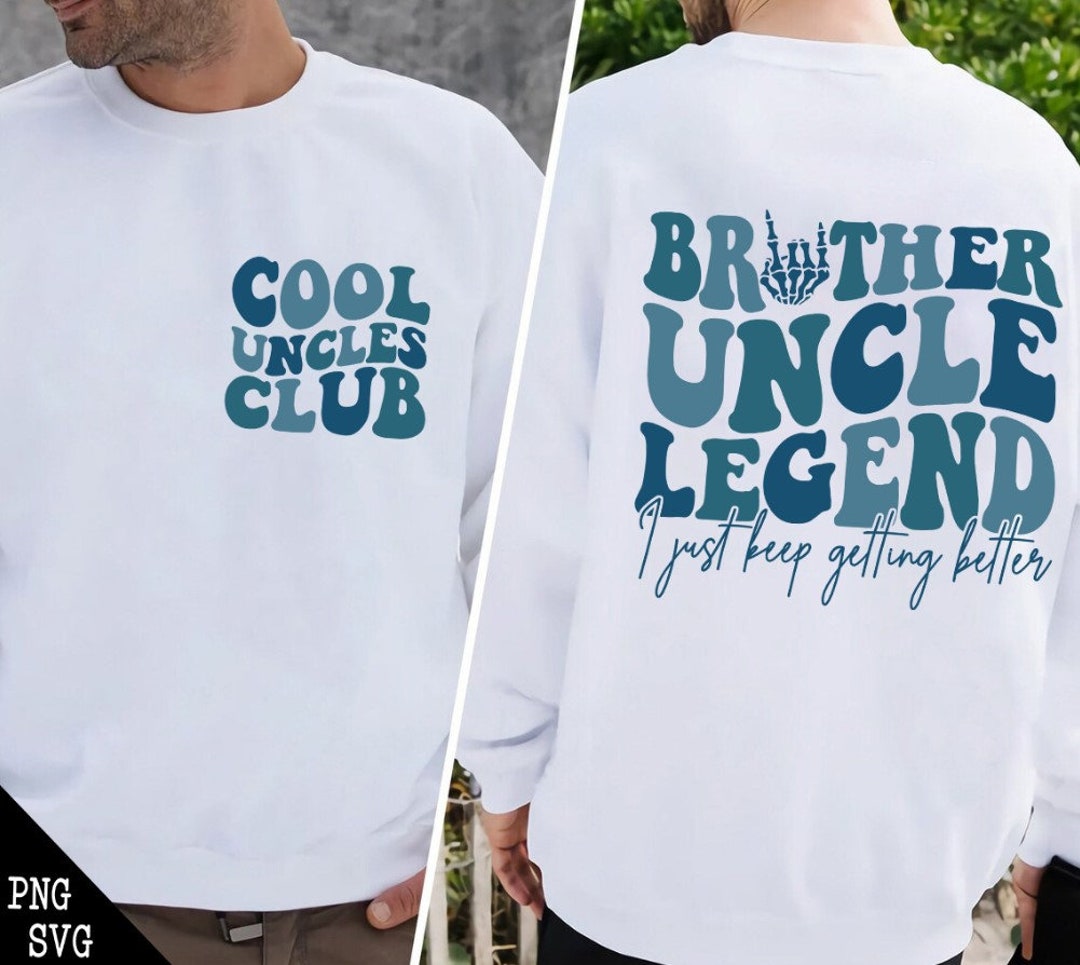 Cool Uncles Club PNG SVG, Brother Uncle Legend, Uncle Png Gift, New ...