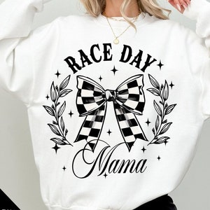 Retro Racing Mama Png Svg, Checkered Flag, Coquette Aesthetic, Racing ...