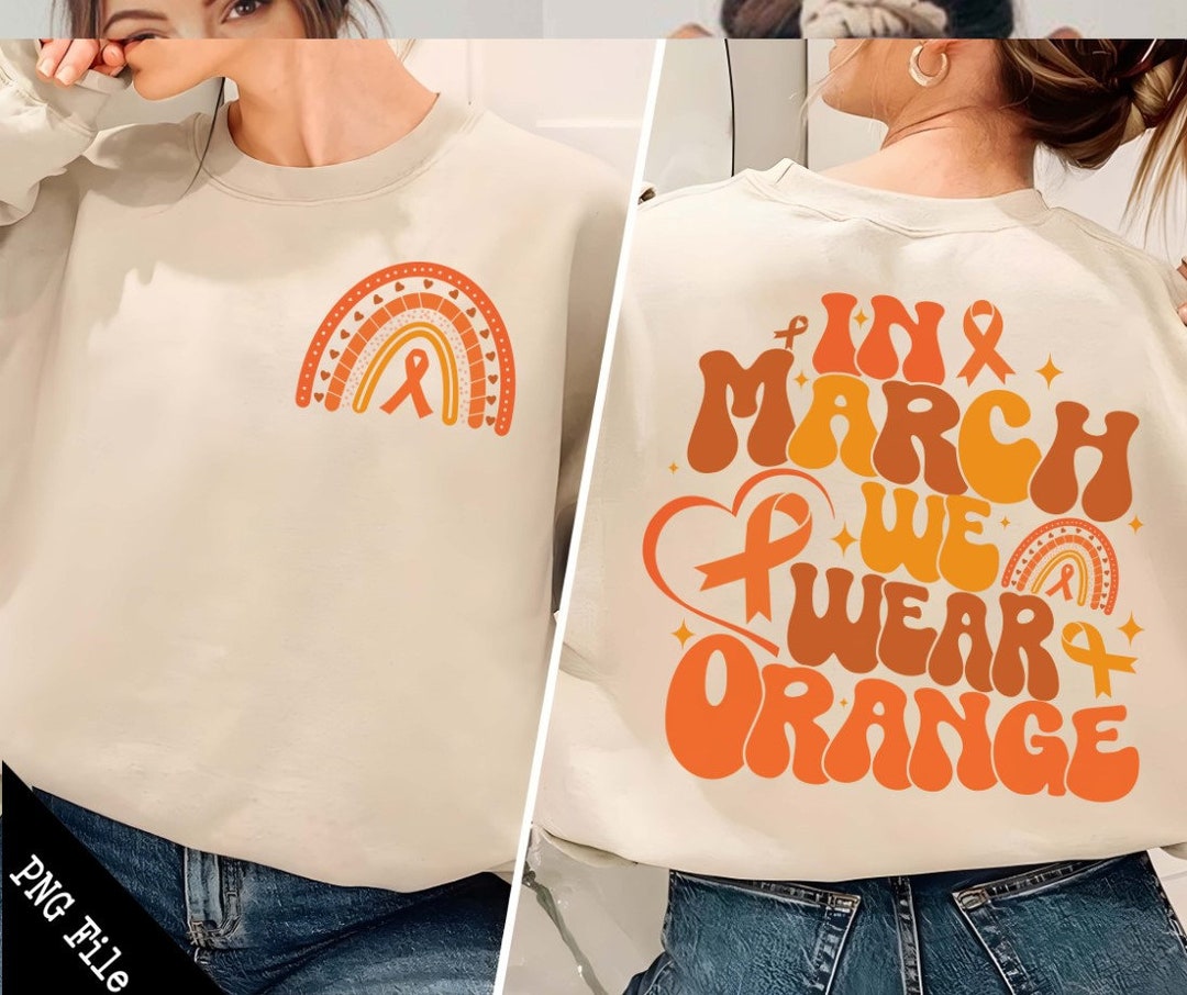 Multiple Sclerosis Awareness Png, Orange Ribbon Cancer Png, MS ...