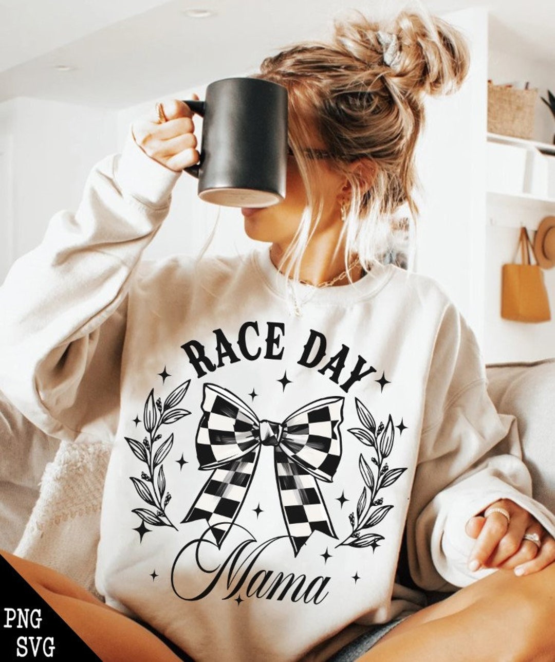 Retro Racing Mama Png Svg, Checkered Flag, Coquette Aesthetic, Racing ...