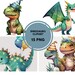 Watercolor Dinosaurs Clipart Png, Cute Dinosaur Clipart, Baby Dino Png ...