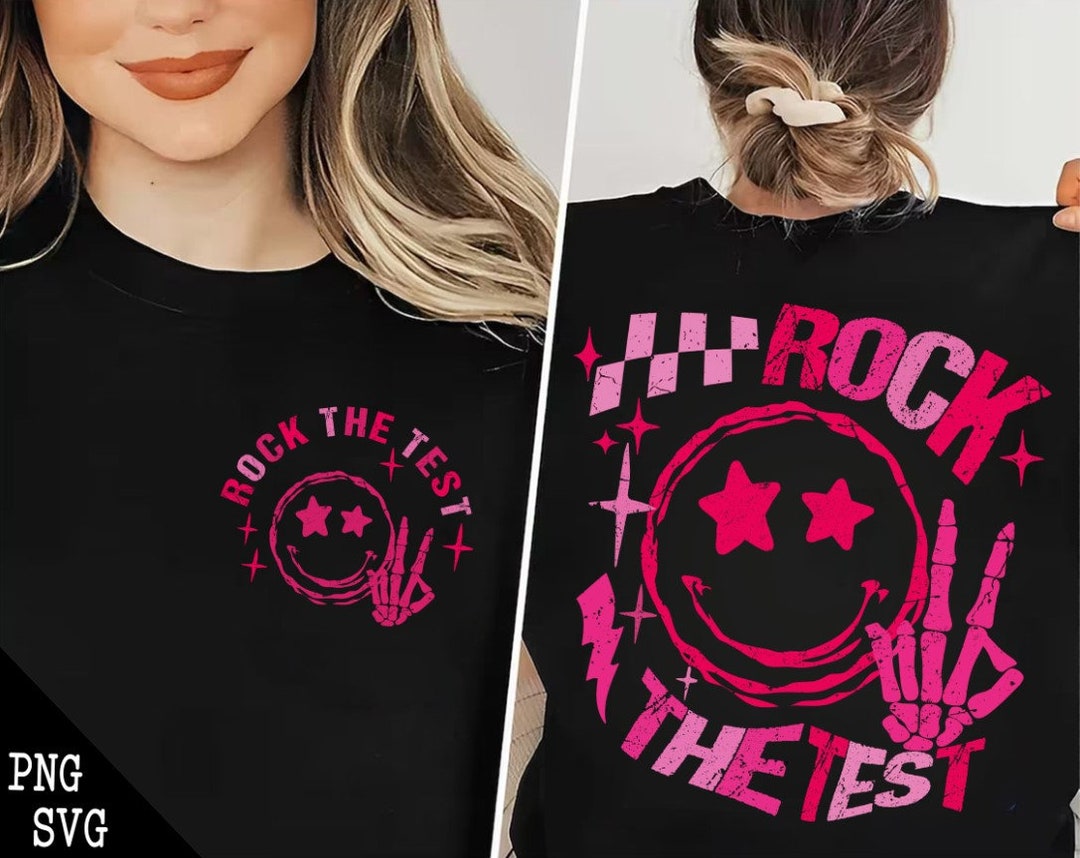 Rock the Test PNG SVG, Retro Smile Png, Test Day Svg, Staar Test Squad ...