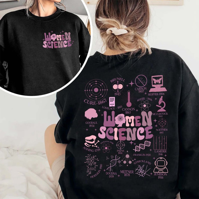 Retro Women in Science Shirt, Gift for Science Teacher, Preppy ...
