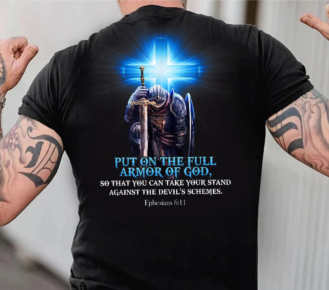 Put on the Full Armor of God T-shirt, Bible Verse, Christian Shirt ...