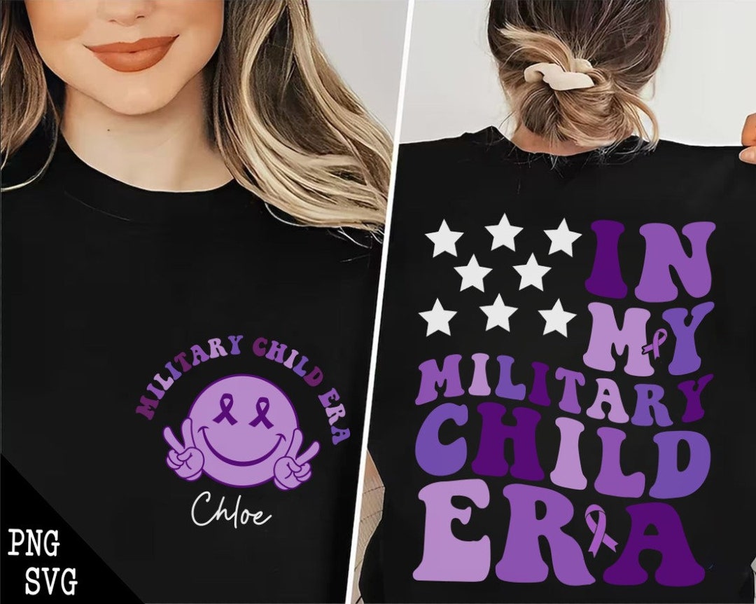 Military Child Month SVG PNG, in My Military Child Era Svg, Military ...