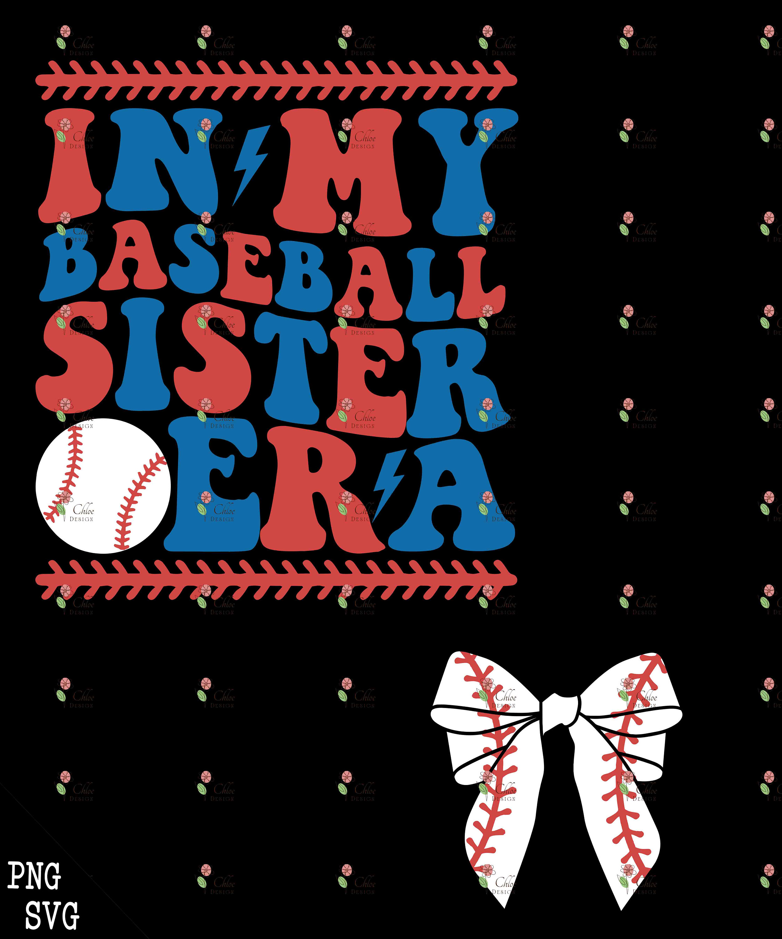 Coquet Bow Baseball Png, in My Baseball Sister Era Svg, Personalized ...