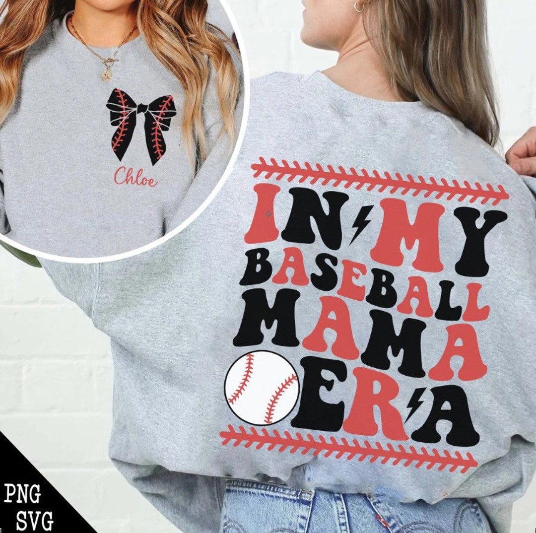 Coquet Bow Baseball Png, in My Baseball Mama Era Svg, Personalized ...