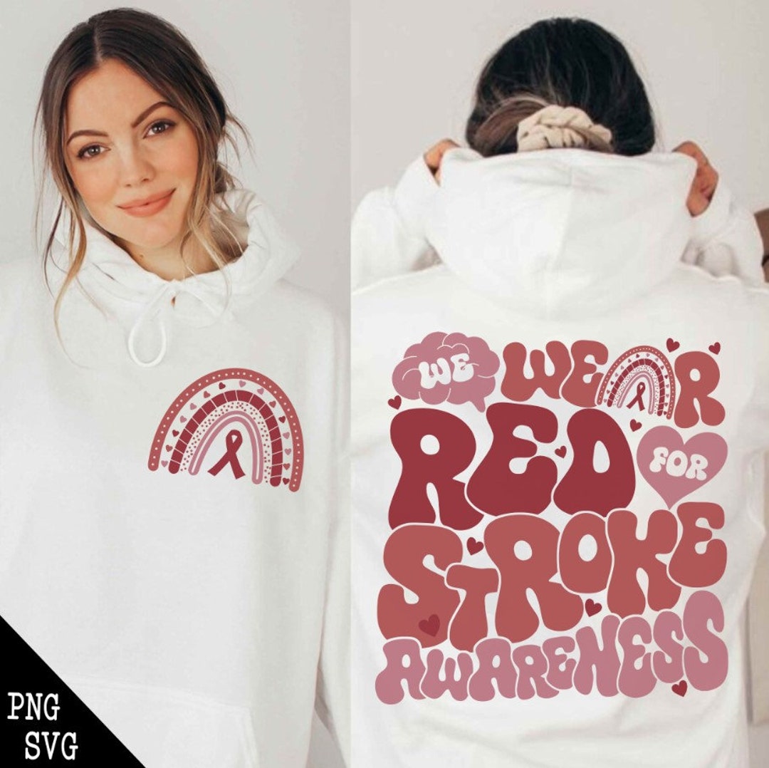 Stroke Awareness PNG SVG, in May We Wear Red, Stroke Month, Stroke ...