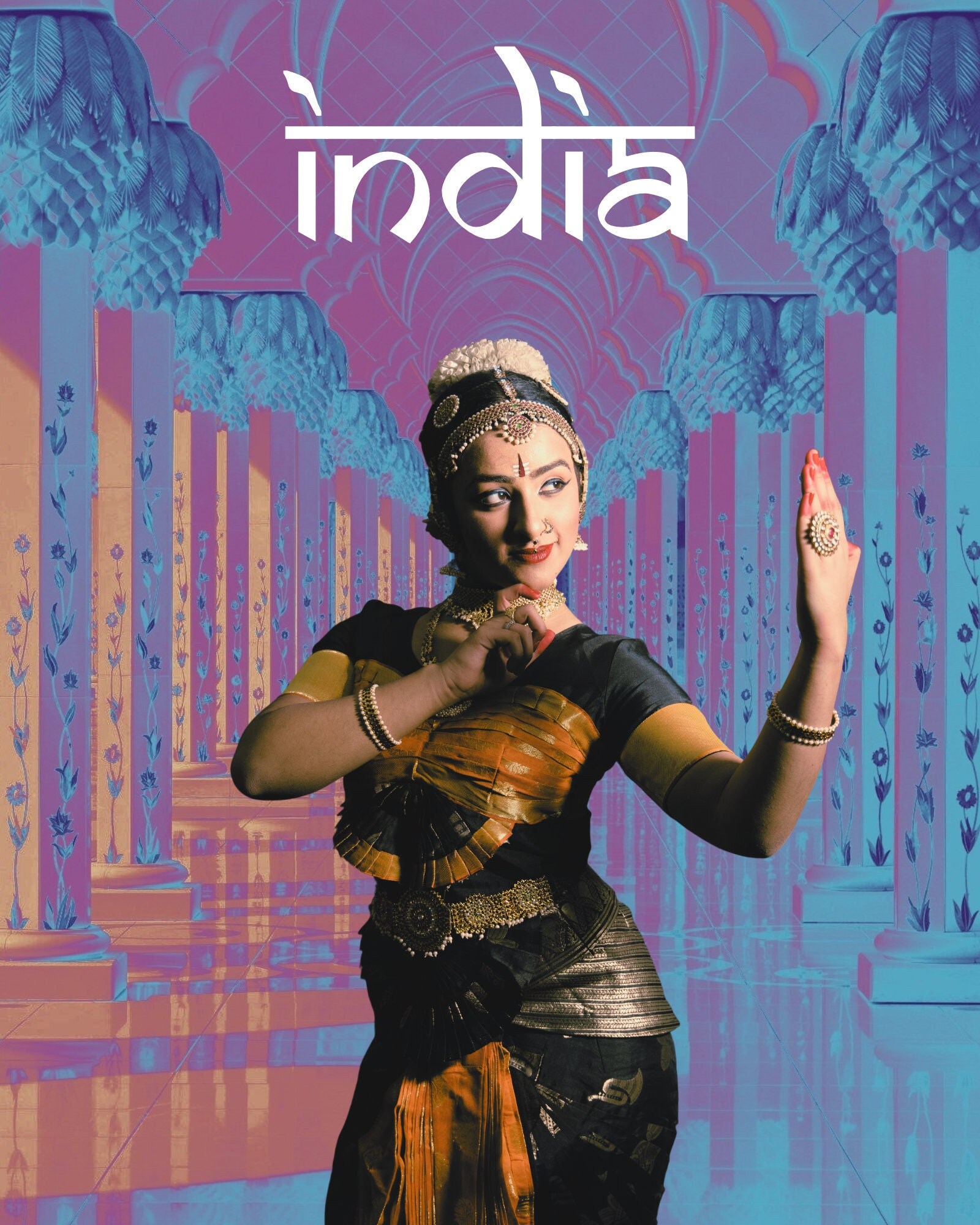 Dancer Pose Arangetram Gift Poster Indian Classical Dance - Etsy