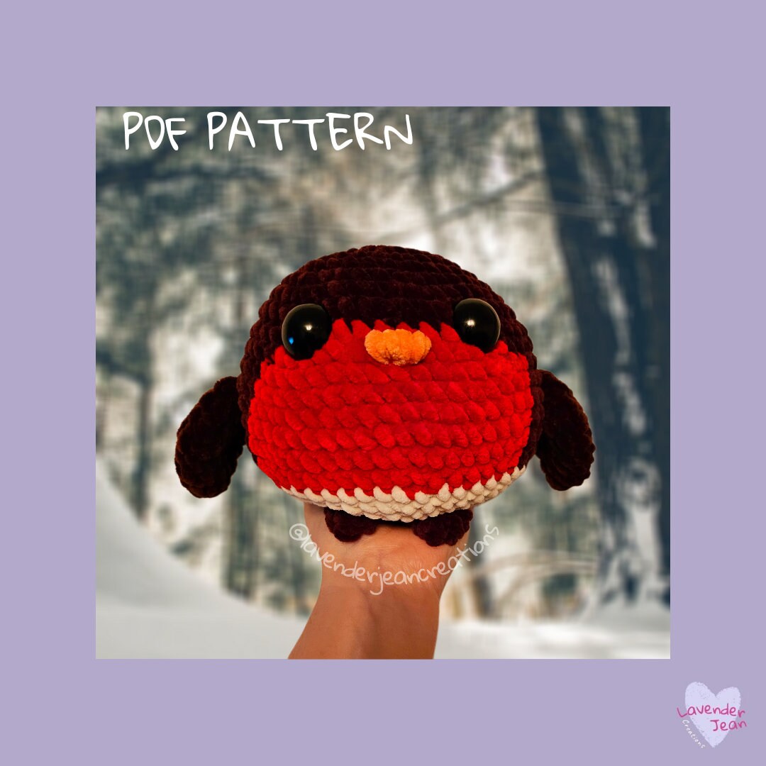 PDF PATTERN - Robbie the Robin - Etsy