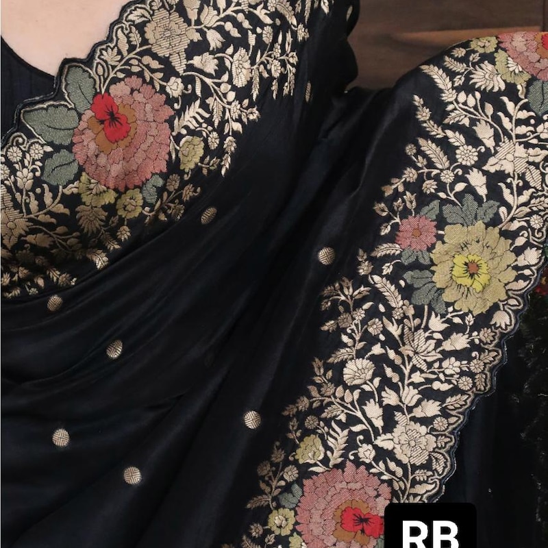 Pure Munga Crepe Sarees - Etsy