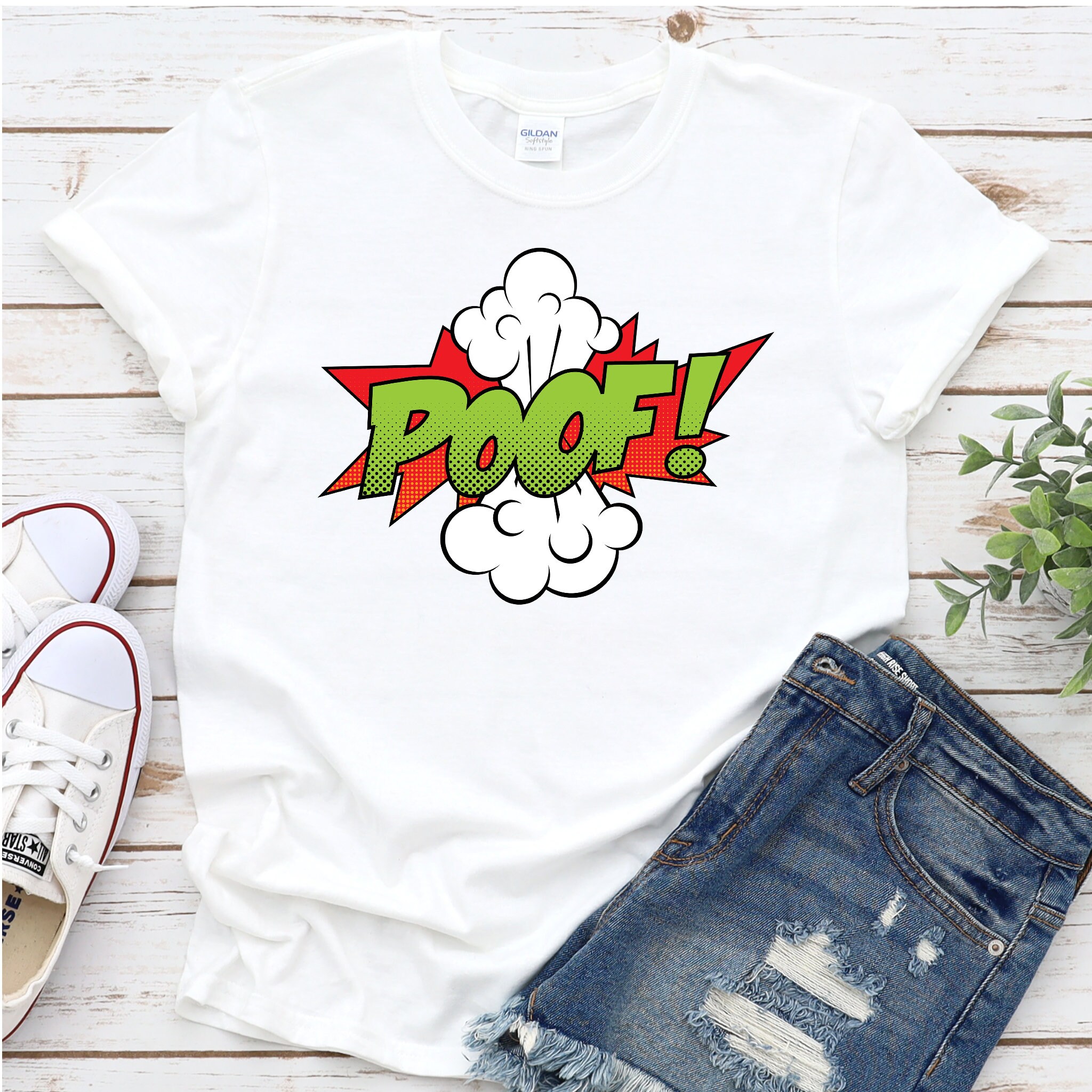 POOF Comic Action T-shirt, Vintage Comic, Comic T-shirt, Retro Shirt ...