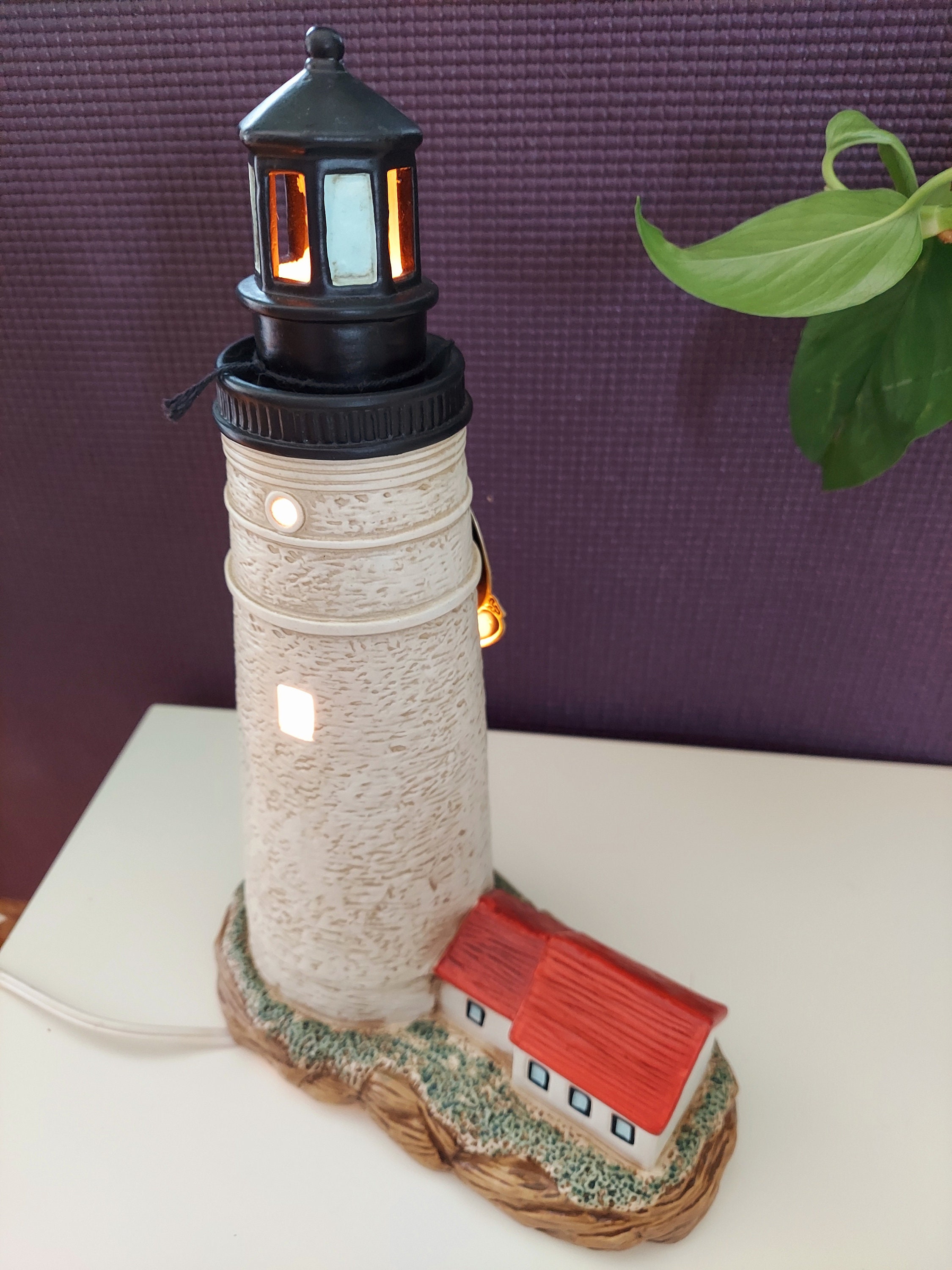 Vintage Lefton Lighthouse Lamp, Ceramic Lamp, St. Simons Lamp, Georgia ...