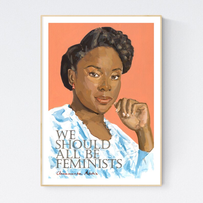 Chimamanda Adichie | Illustration, Feminism, Fine Art Print, Feminist ...