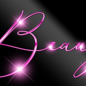 Pink Chrome Alphabets, Pink Alphabet PNG, Script, Metallic Letters ...