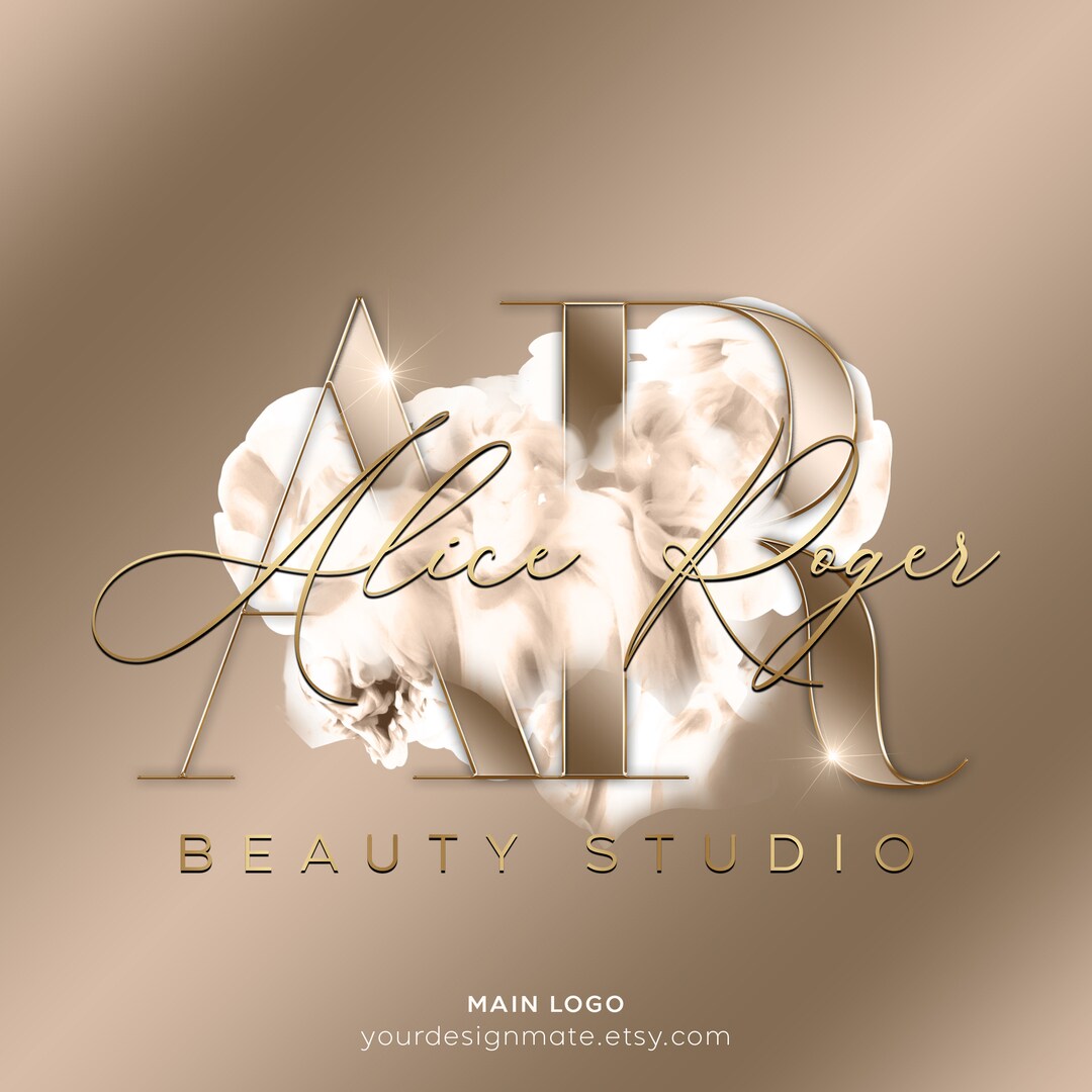 Beauty Logo Jewellery Logo Rose Gold Logo Brown Logo - Etsy
