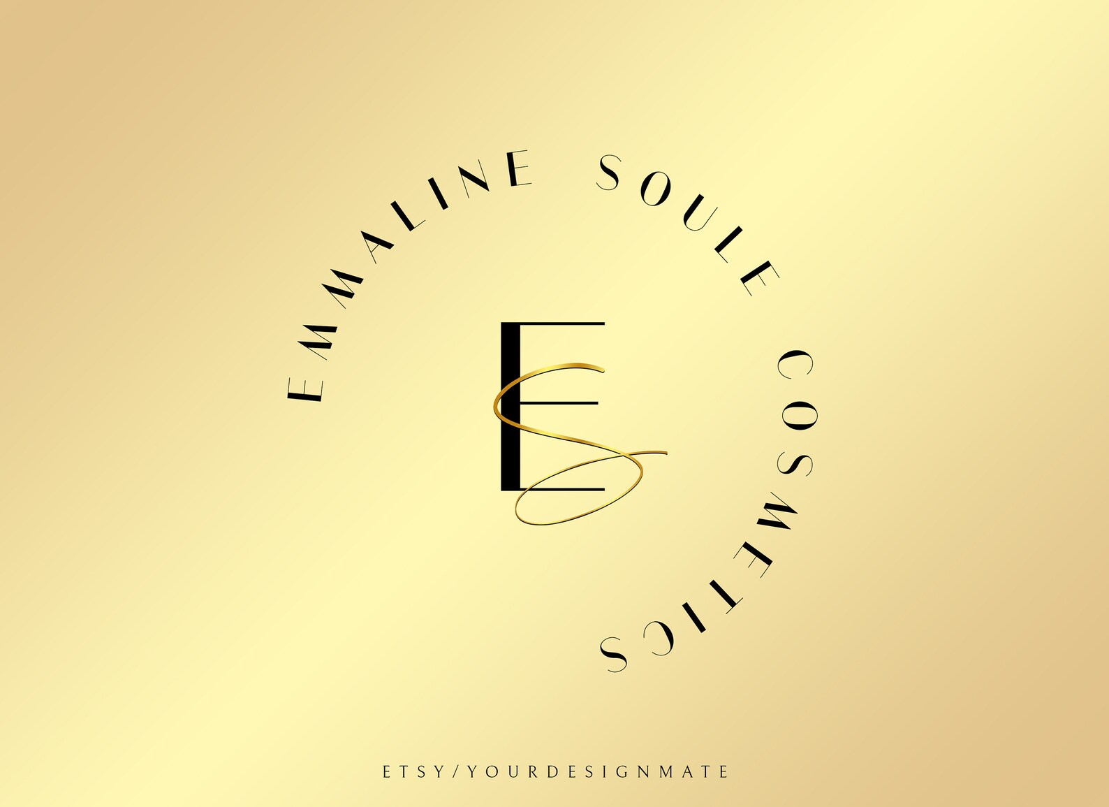 Cosmetics Logo Gold Beauty Logo Makeup Logo Lash Logo - Etsy