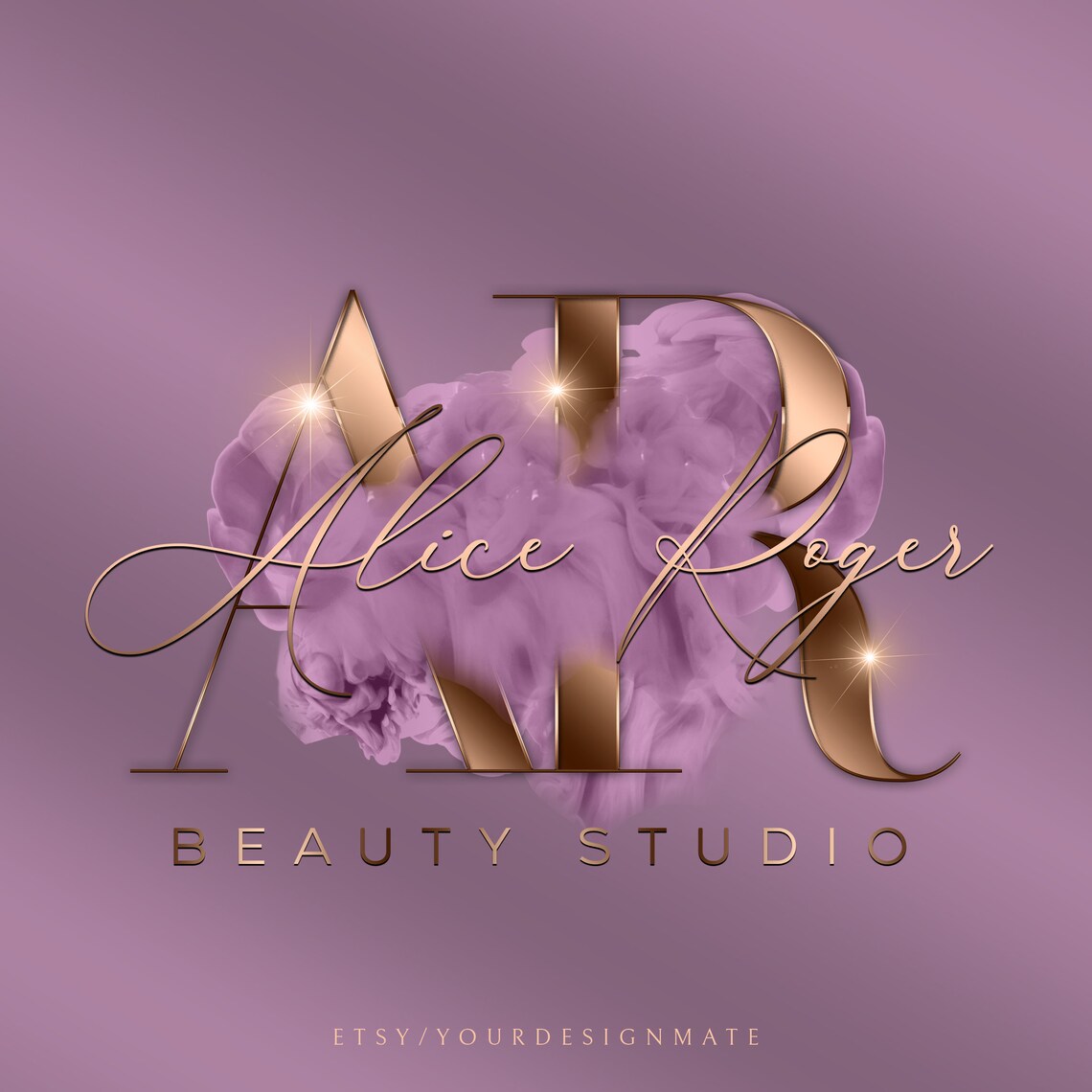 Lilac Logo Beauty Logo Rose Gold Logo Scented Candles Logo - Etsy India