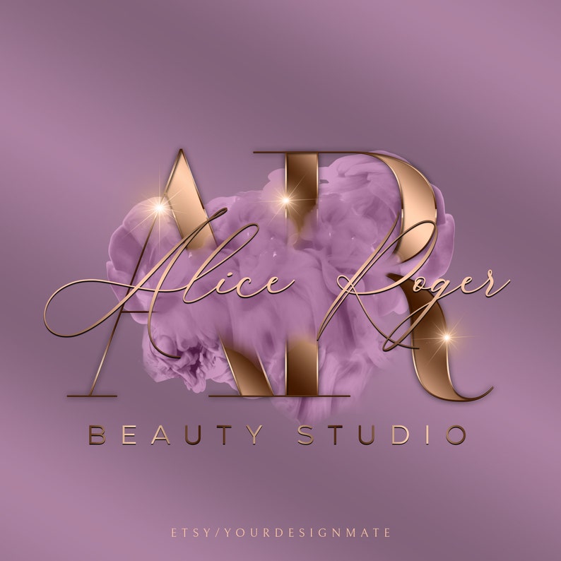 Lilac Logo Beauty Logo Rose Gold Logo Scented Candles Logo - Etsy India