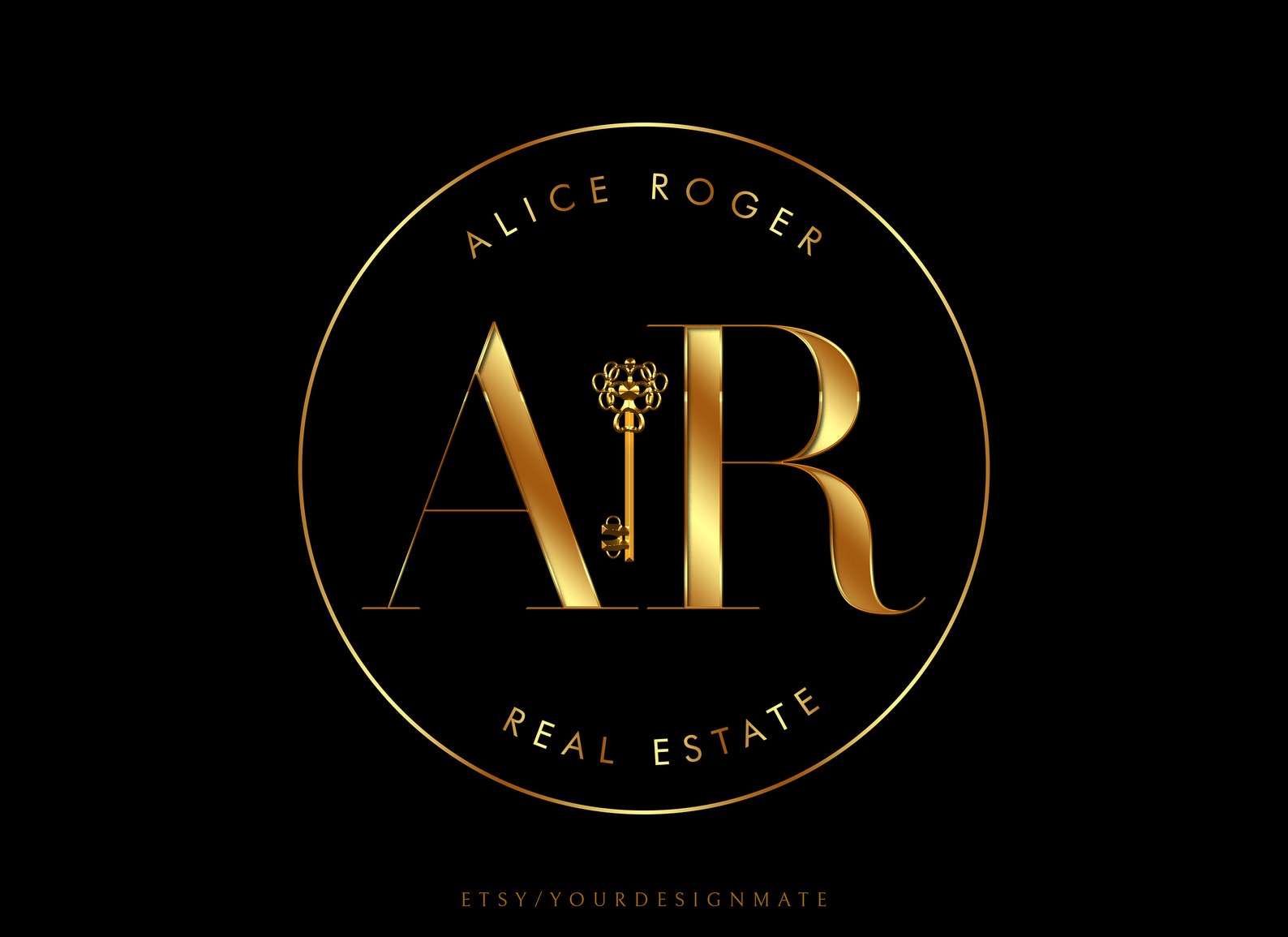Realtor Logo Premade Real Estate Logo Gold Real Estate Logo - Etsy