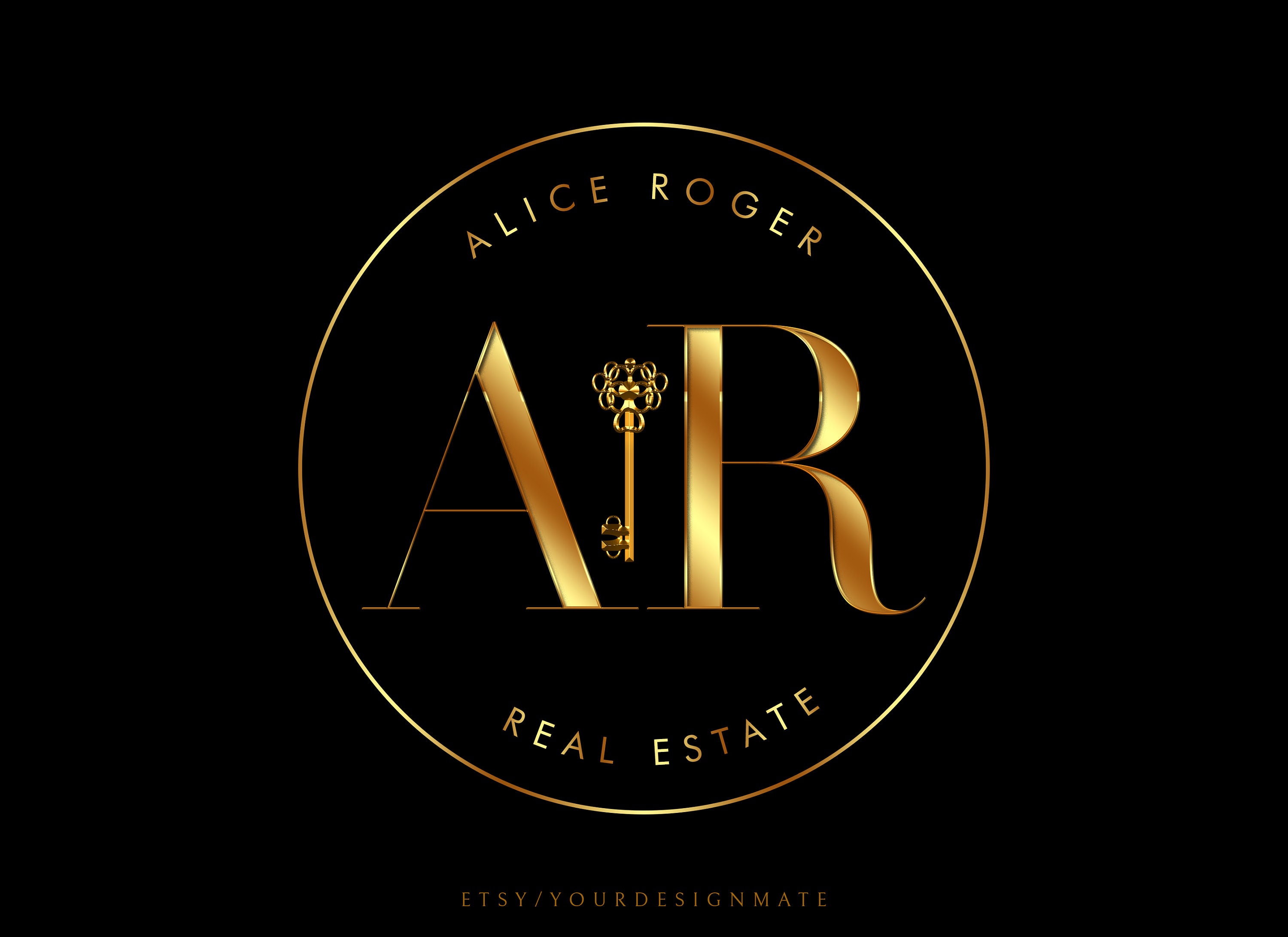 Realtor Logo Premade Real Estate Logo Gold Real Estate Logo - Etsy