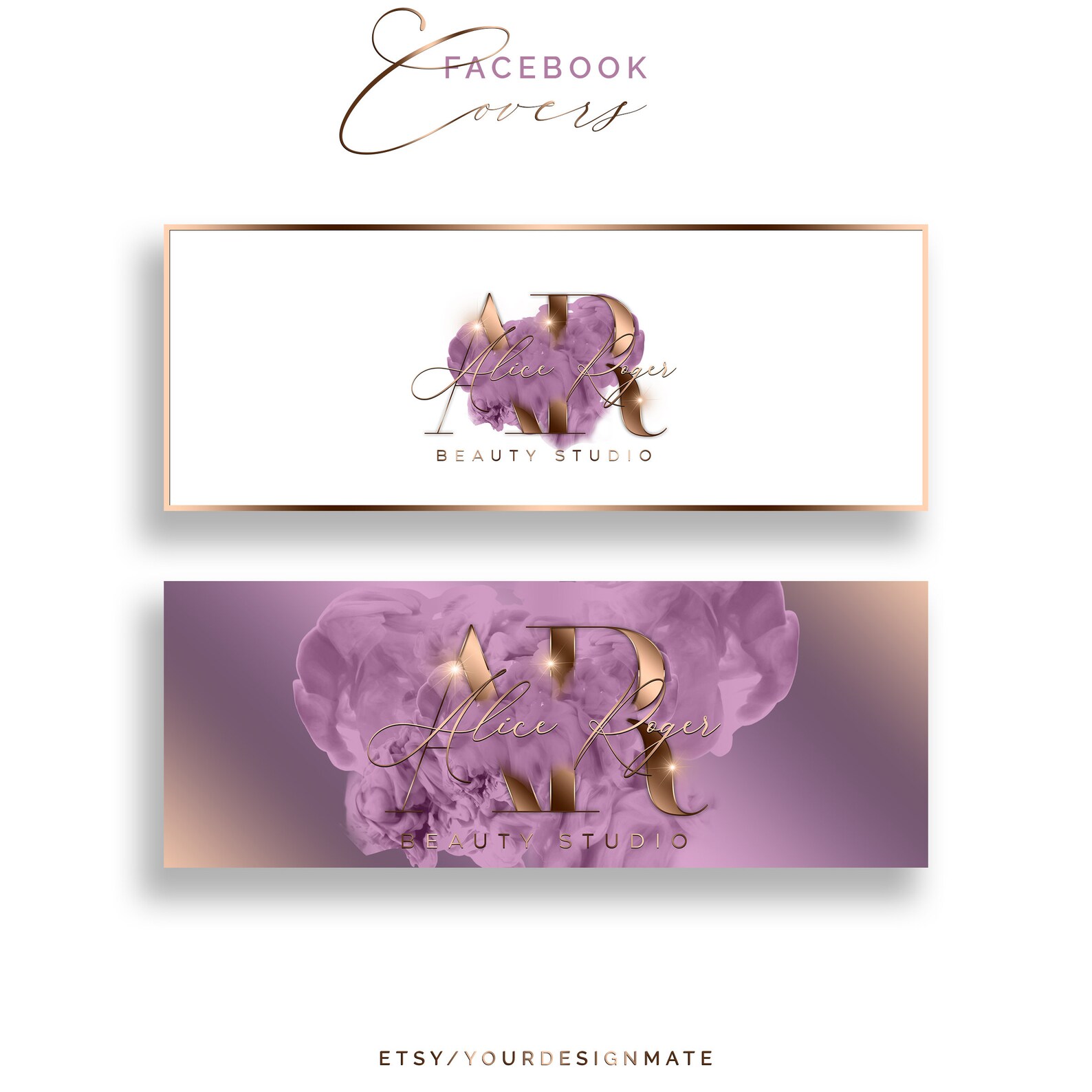 Lilac Logo Beauty Logo Rose Gold Logo Scented Candles Logo - Etsy India