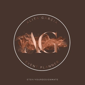 Rose Gold Logo, Beauty Logo, Rose Gold Flames Logo, Nails Logo ...