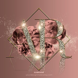 Beauty Logo, Jewellery Logo, Rose Gold Logo, Sparkle Glitter Logo ...