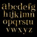 Gold Chrome Alphabet PNG, Metallic Foil Letters, Liquid Gold Alphabet ...