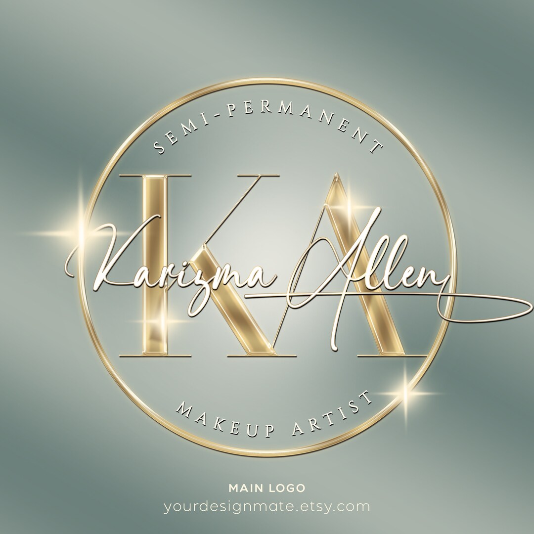 Beauty Logo, Gold Luxury Logo, Makeup Logo, Cosmetics Logo, Skincare ...